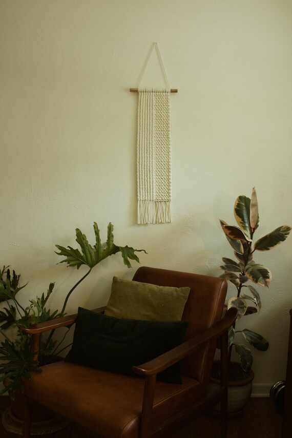 Vertical Texture Macrame Textile Handwoven Wall Art - Etsy