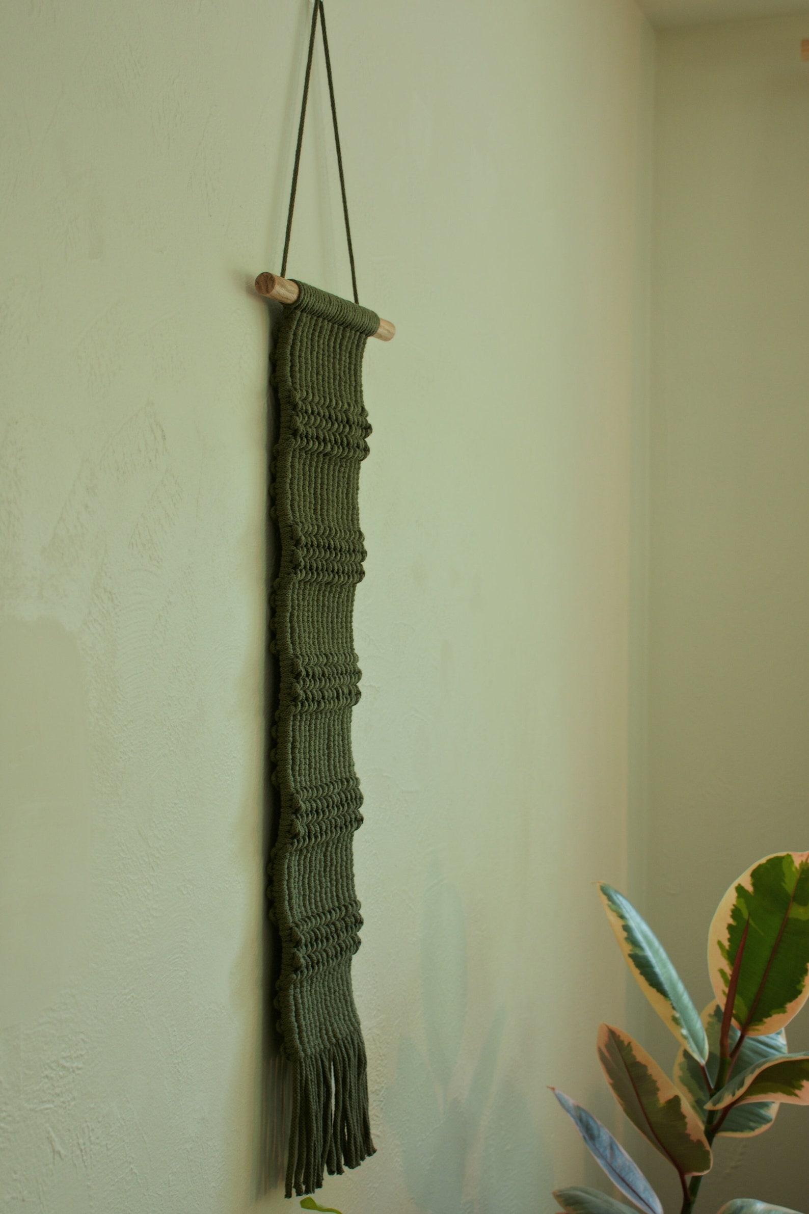 Vertical Texture Macrame Textile Handwoven Wall Art - Etsy