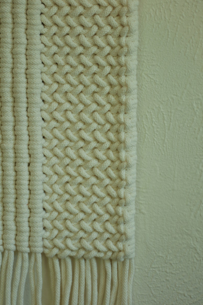 Vertical Texture Macrame Textile Handwoven Wall Art - Customizable - Etsy
