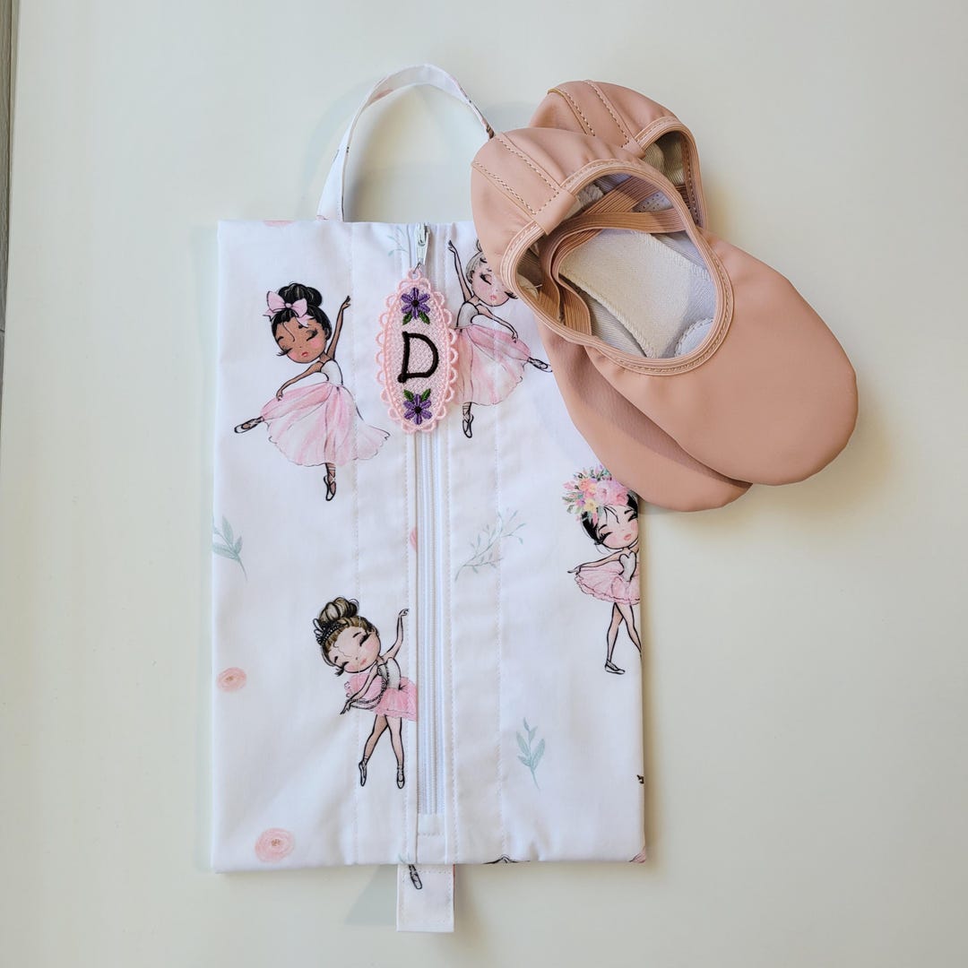 Multicultural Personalized Kids Dance Shoe Bag; Ballet, Tap, Jazz Shoe ...