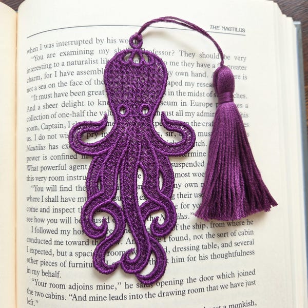 Octopus Bookmark - Etsy