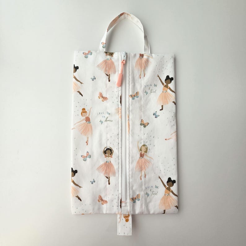 Multicultural Ballerina Dance Shoe Bag: Zippered, Lined Cotton Bag - Etsy