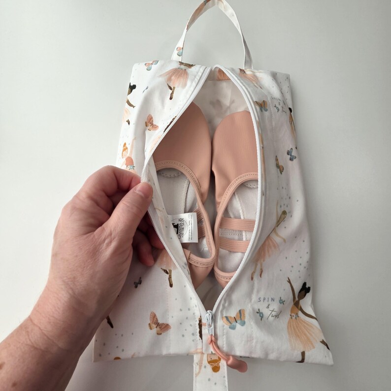 Multicultural Ballerina Dance Shoe Bag: Zippered, Lined Cotton Bag - Etsy