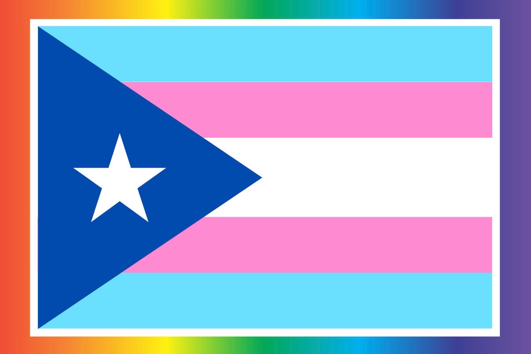 Puerto Rico Trans Flag - Etsy