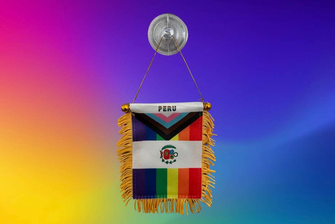 Peruvian Hanging Pride Flag - Etsy