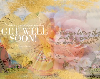 Music Get Well Card - Etsy