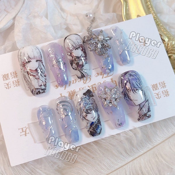 Genshin Nail Art - Etsy