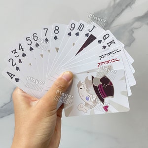 Genshin Impact Lyney Playing Cards Set, Lyney Figurine Poket Cards ...