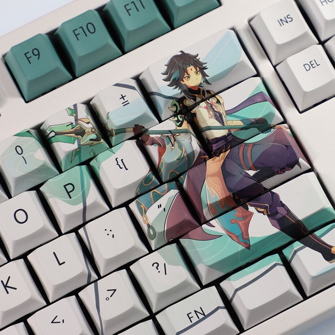 Buy High-res Genshin Impact Xiao Keycap Set 108 PBT Dye Sublimation Key ...