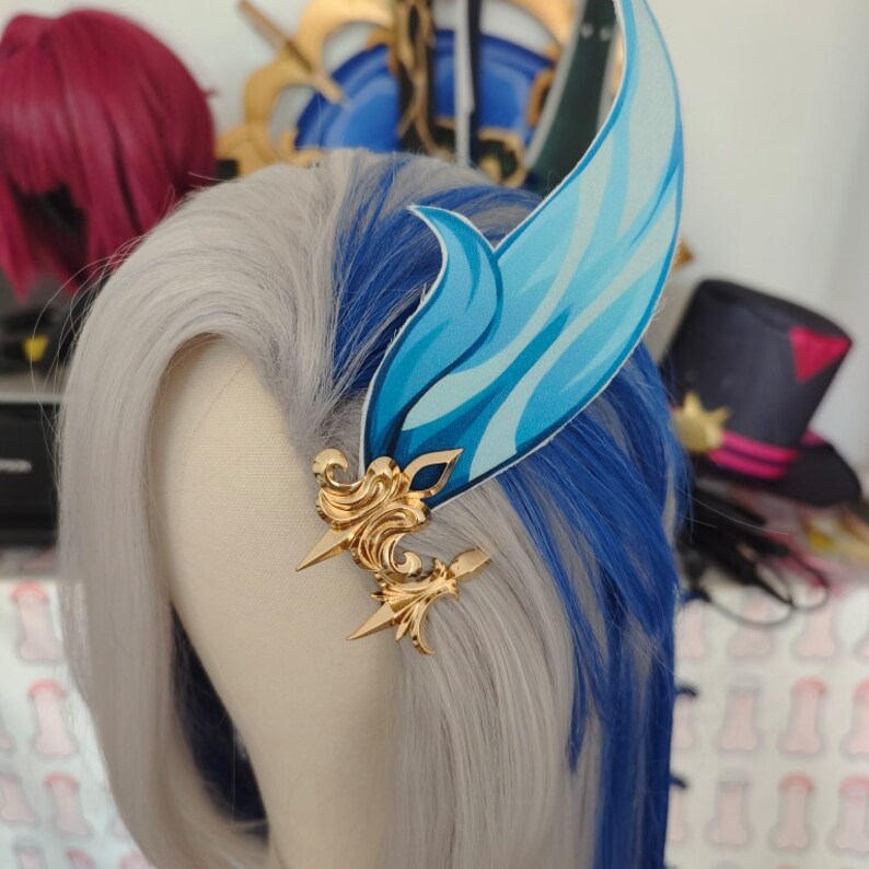 Genshin Impact Neuvillette Pin & Hair Pin for Cosplay Genshin - Etsy
