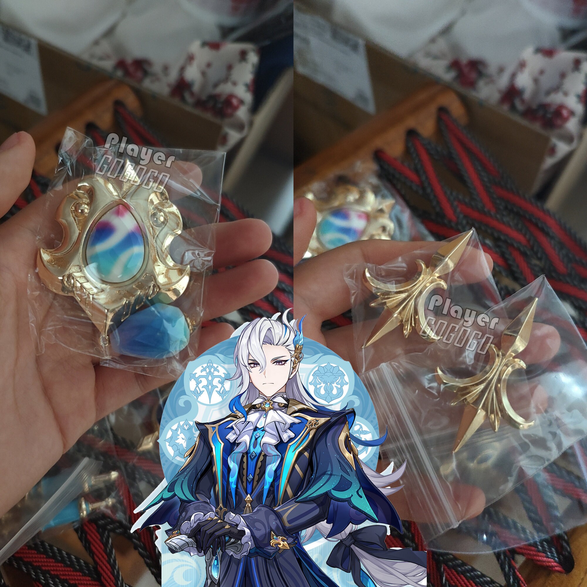 Genshin Impact Neuvillette Pin & Hair Pin for Cosplay Genshin - Etsy