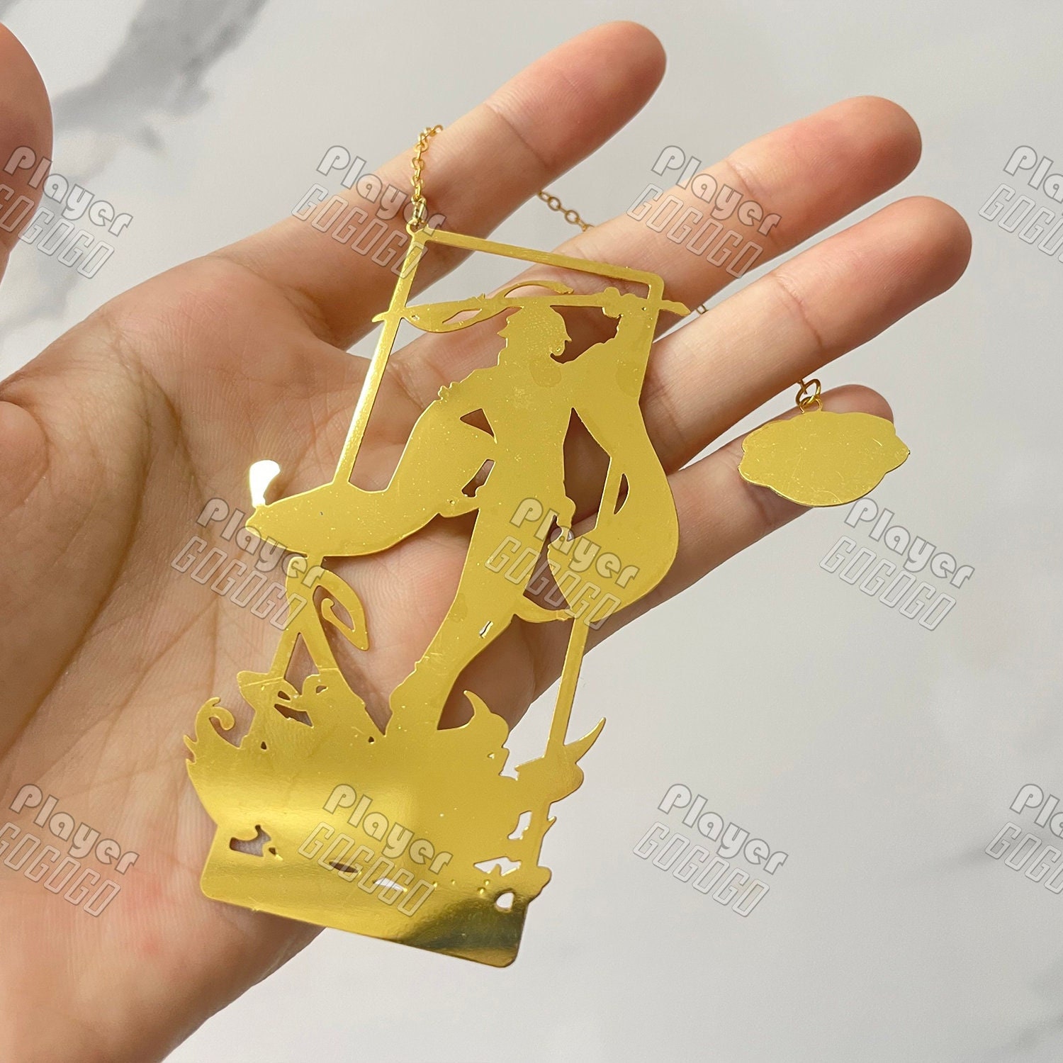 Genshin Impact Kamisato Ayato Metal Card Ayato Copper - Etsy