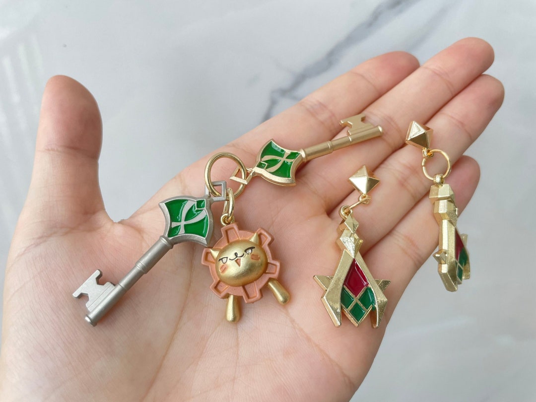 Genshin Impact Kaveh Keychain and Earrings for Cosplay & Daily Use ...