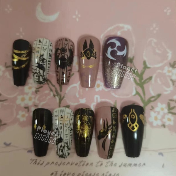 Genshin Nail Art - Etsy