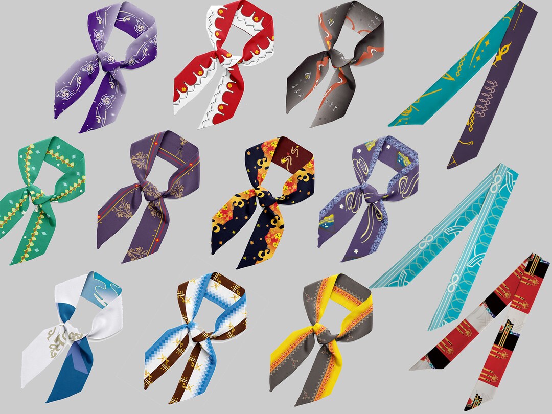 Genshin Impact Stretch Ponytail Hair Bands Venti, Xiao, Yoimiya, Yae ...