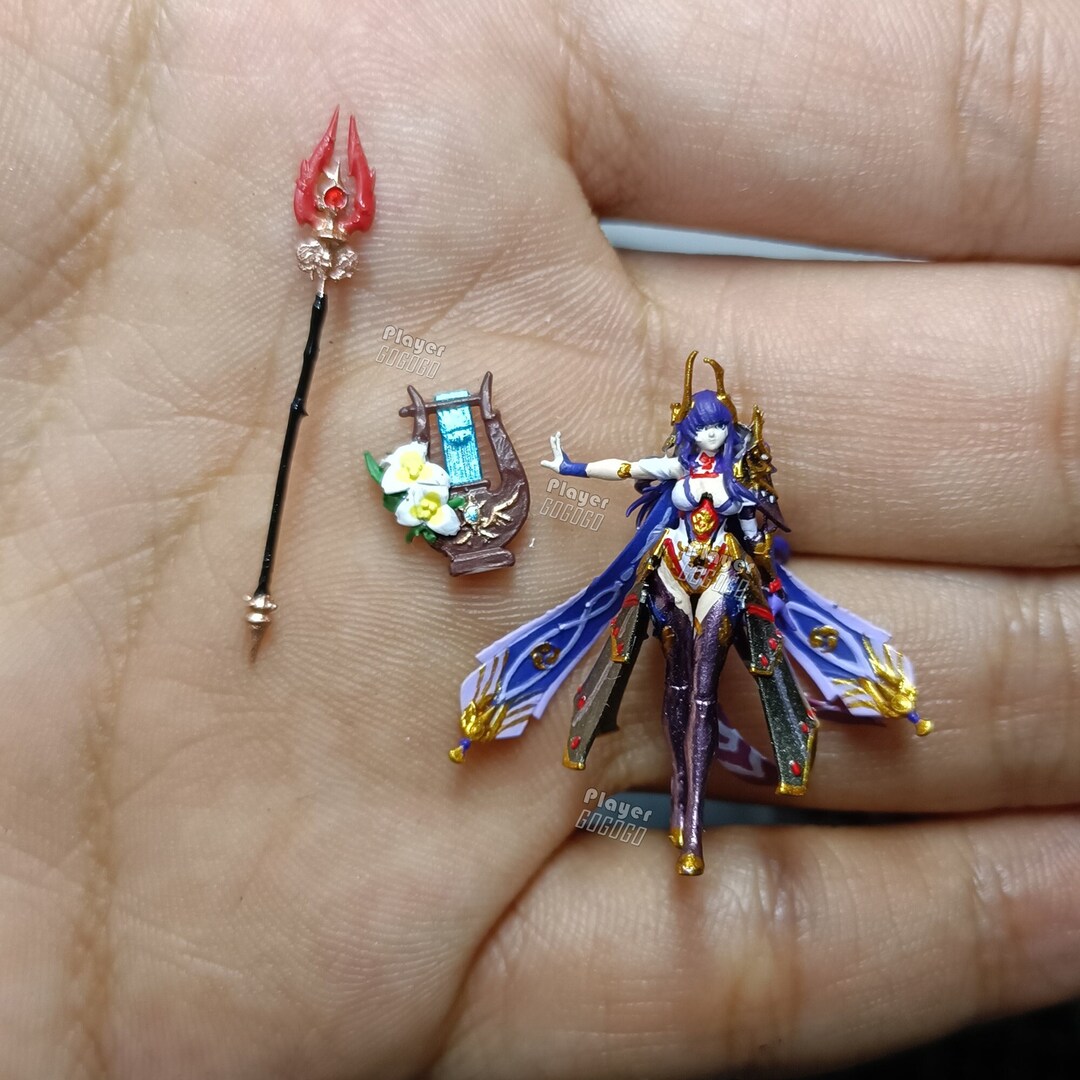 Genshin Impact Raiden Shogun Miniature Raiden Shogun Mini - Etsy Australia