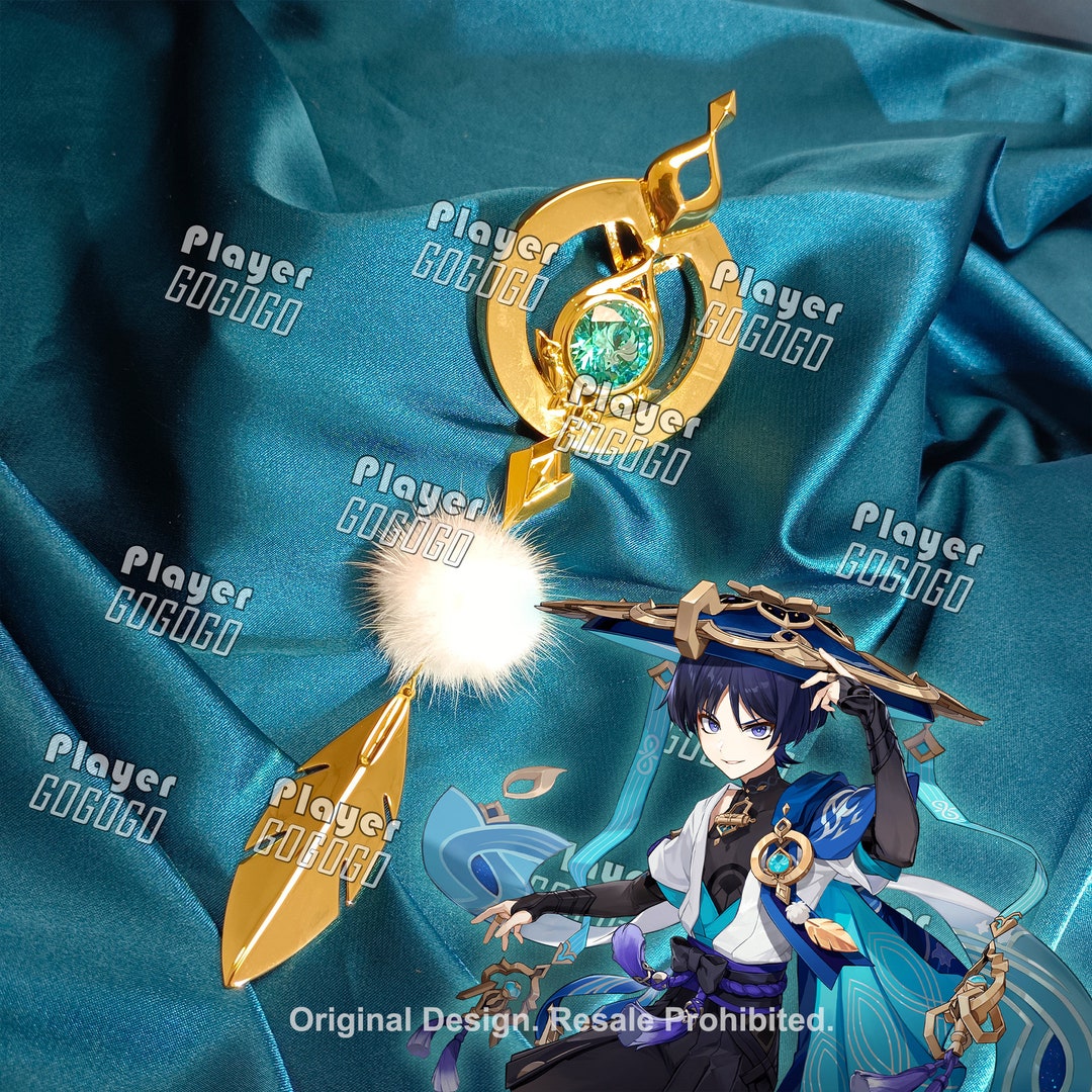 High-quality Genshin Impact Wanderer Vision Charm Gemstone - Etsy