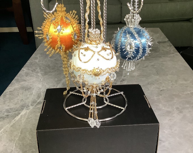 Large Jeweled Ornaments - Etsy