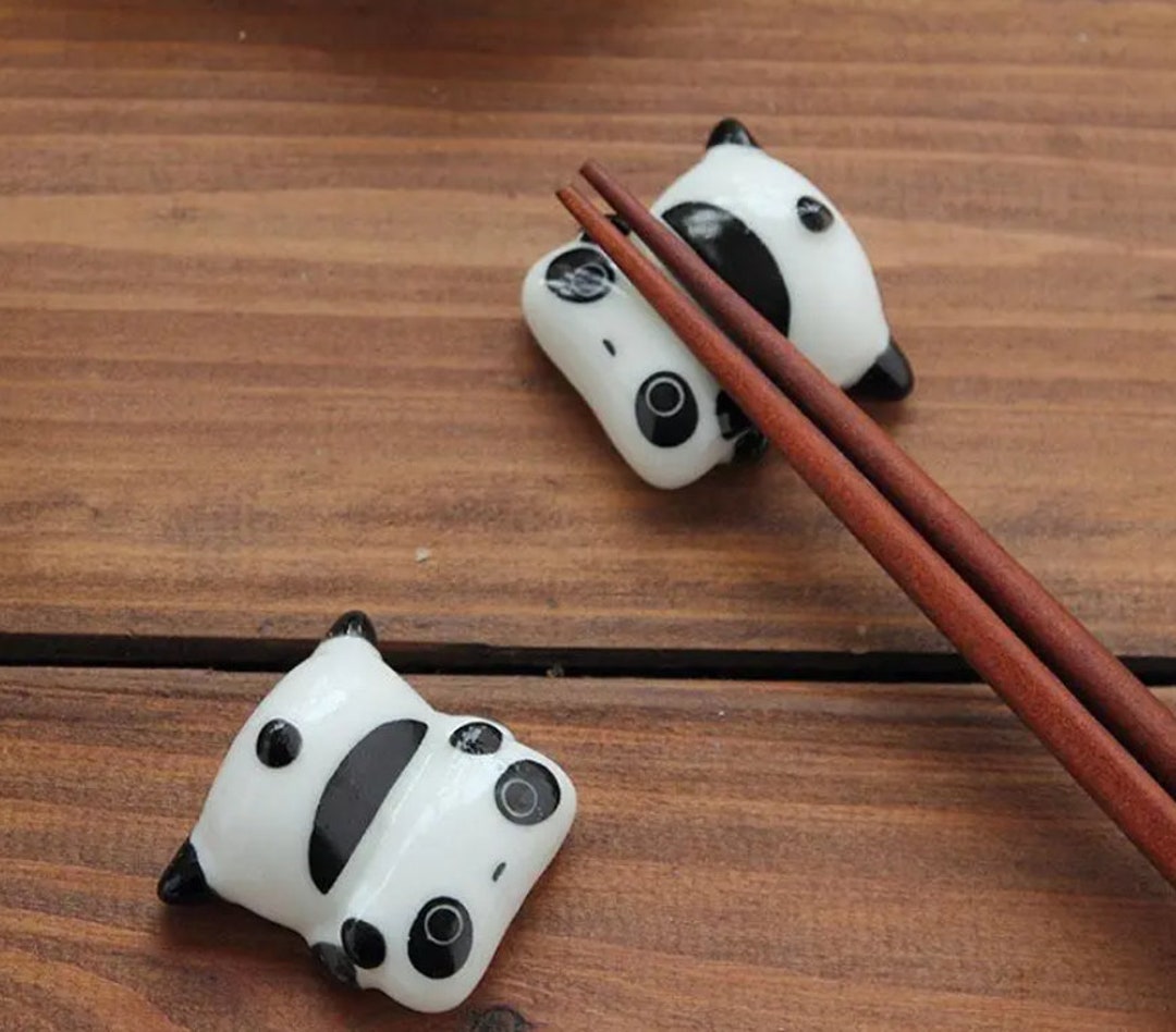 Cute Ceramic Chopstick Holder Panda Chopsticks Rest Cute - Etsy