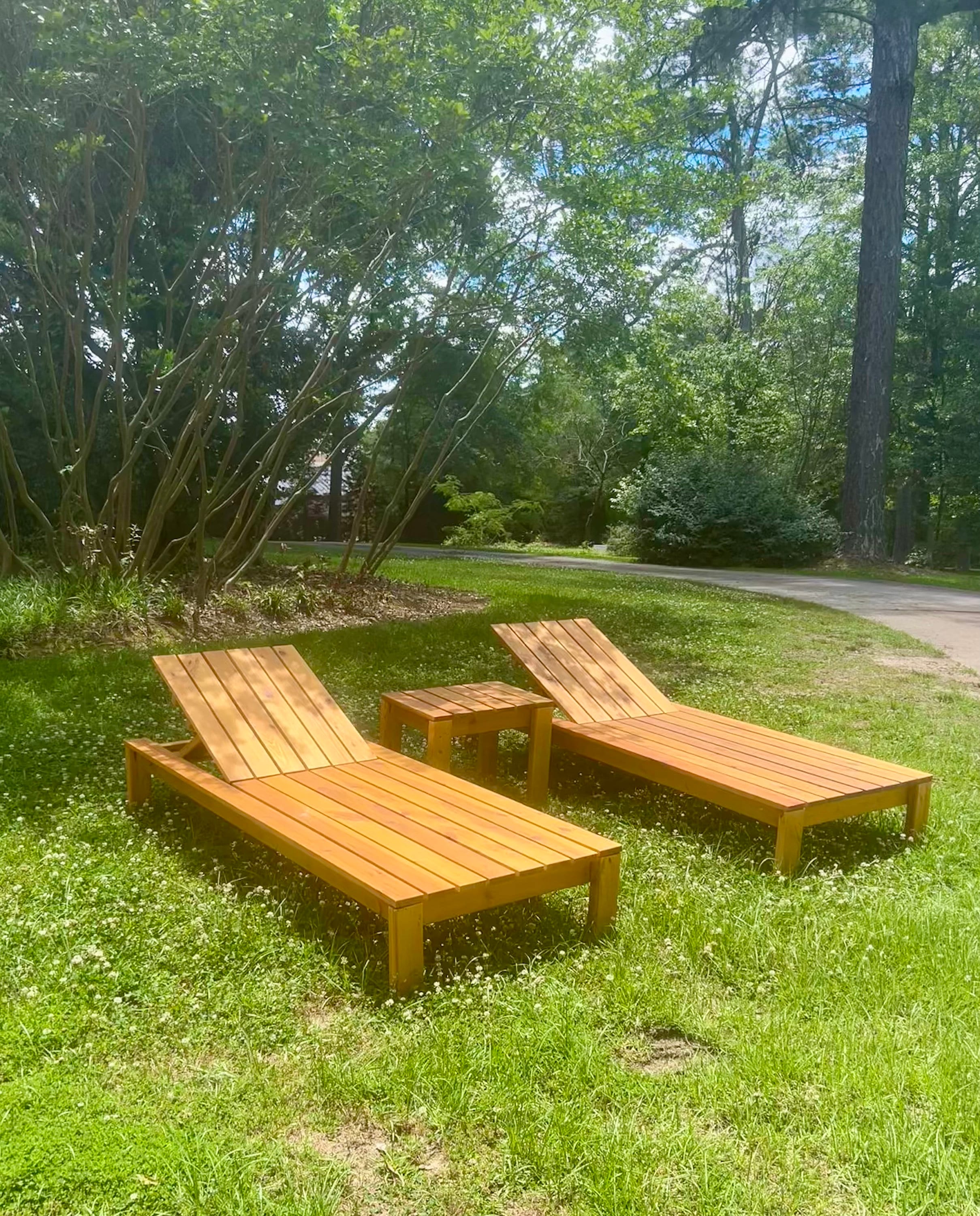 Custom Chaise Lounge Chair Set With Table-made to Order in the USA - Etsy