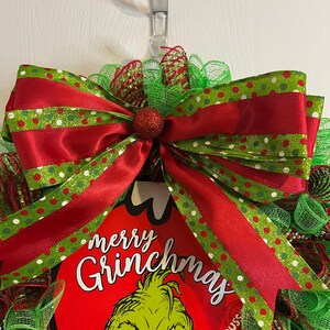 14” the Grinch, Christmas, Deco Mesh Wreath! - Etsy