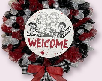 Horror Movie Wreath - Etsy