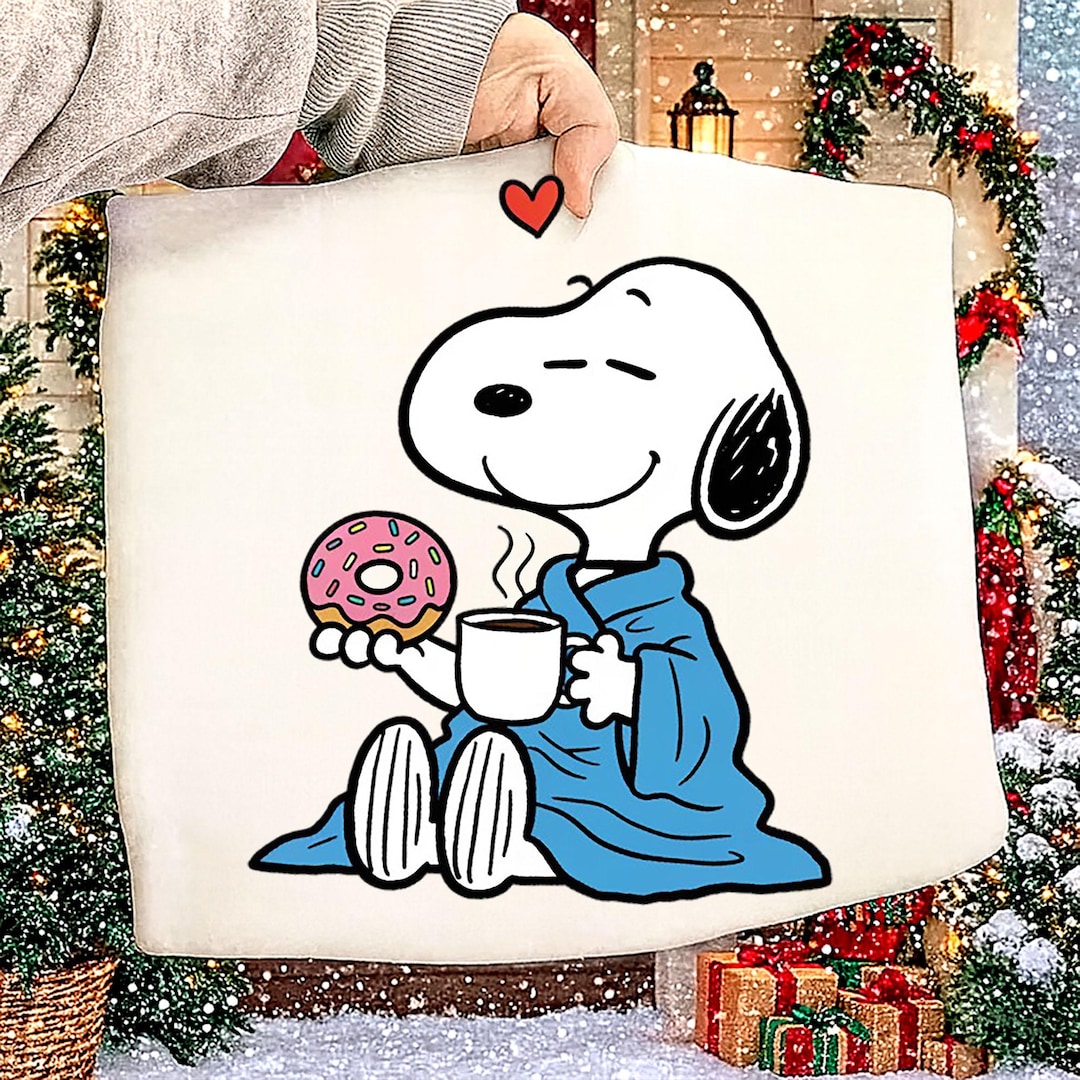 Snoop With Donut and Coffee PNG, Peanut Cozy Clipart, Snoop Relaxing ...