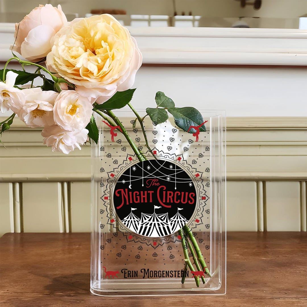 The Night Circus Acrylic Book Vase, the Night Circus Acrylic Flower ...