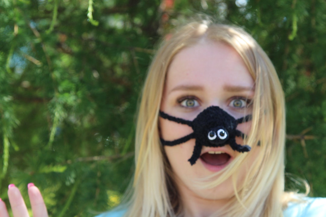 Nose Warmer Spider is Halloween Costume, Creepy Cute Gift for Him. - Etsy
