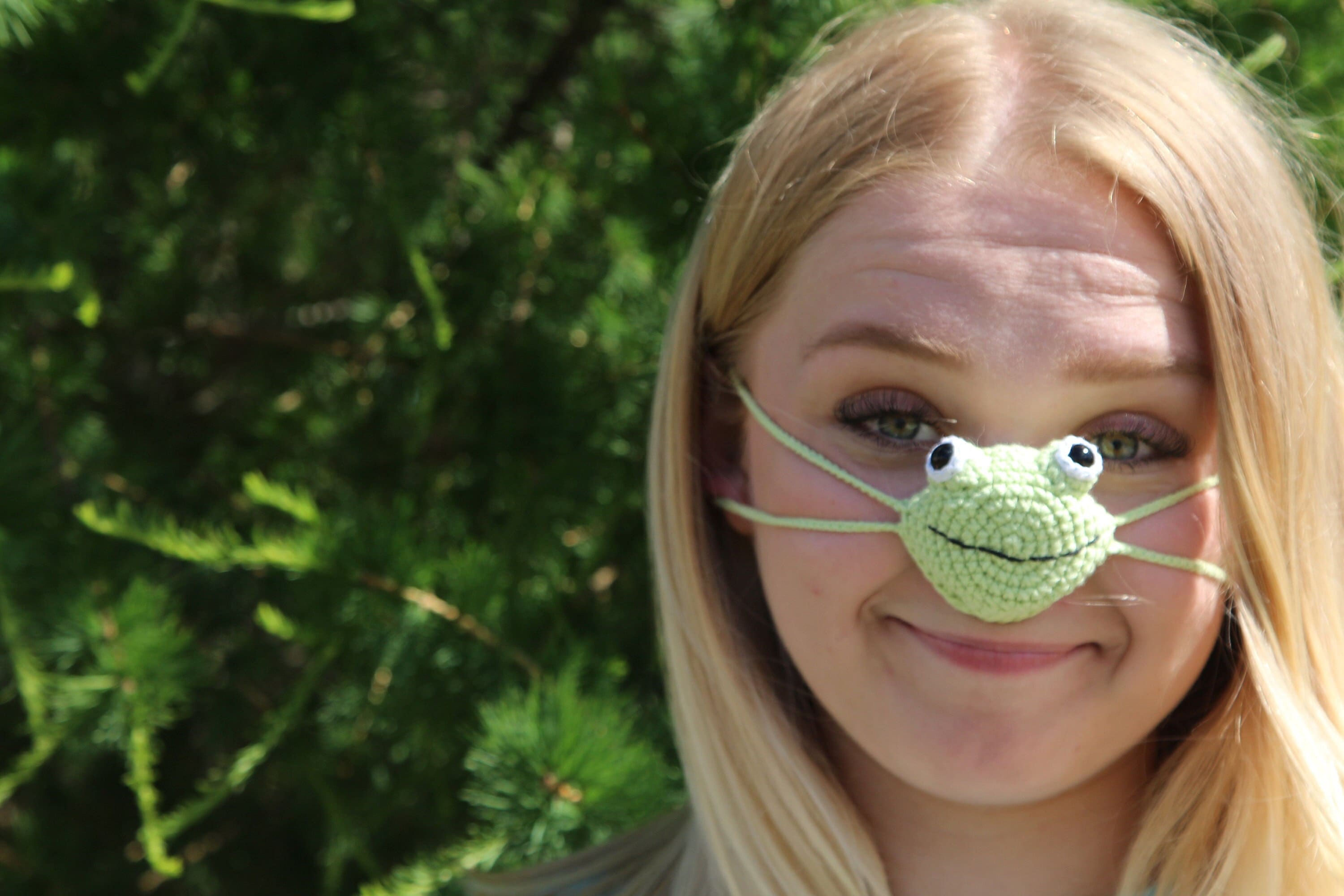 Crochet PATTERN Nose Warmer Frog. Toad Lover Gift. Cute Crohcet Frog ...