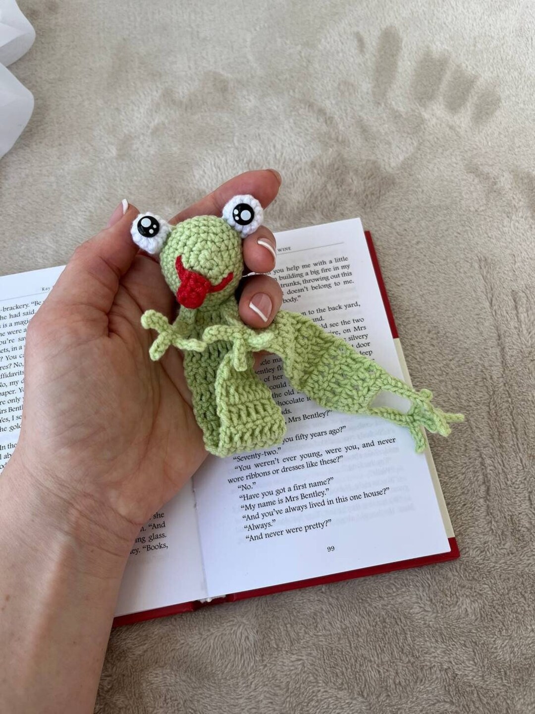 Bookmark Crazy Frog. Animal Lover Gifts. Cute Frog and Toad Lover Gift ...
