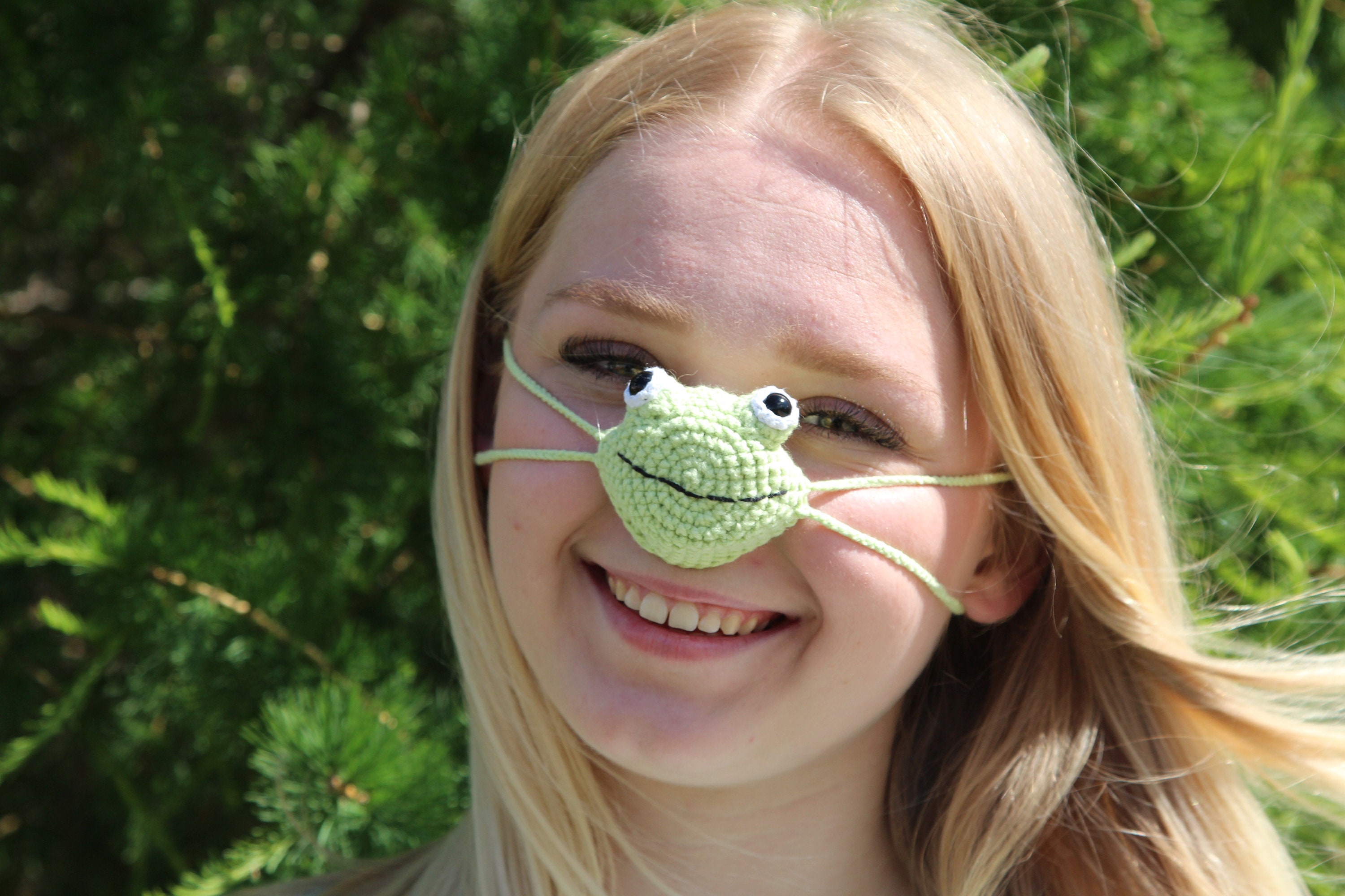 Crochet PATTERN Nose Warmer Frog. Toad Lover Gift. Cute Crohcet Frog ...