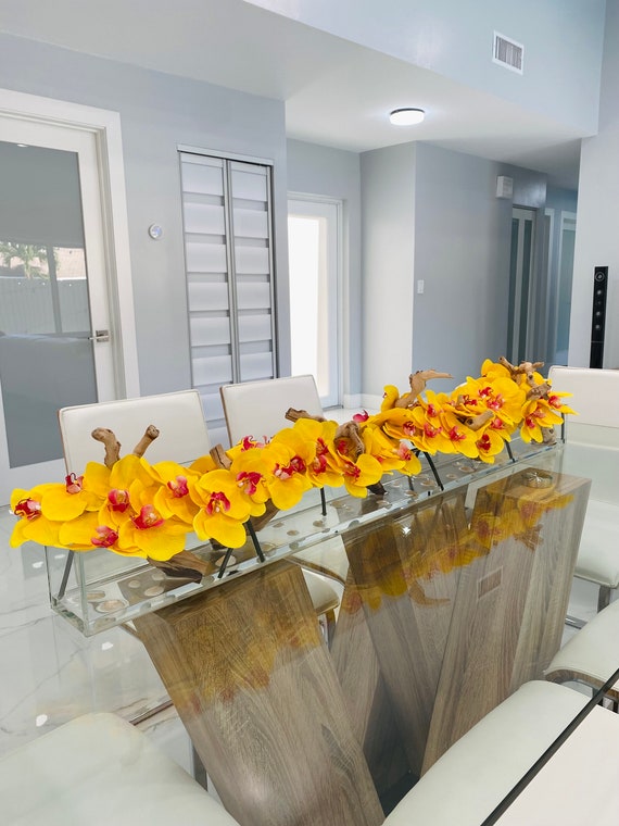 Rectangular Table Arrangements Orchid Real Touch Orchid Floral
