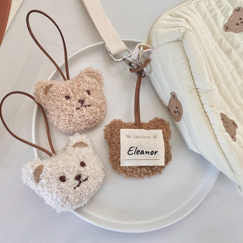 Teddy Bear Name Tag - Etsy