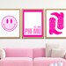 Set of 3 Retro Phi Mu Sorority Prints, Preppy Room Decor, Western ...