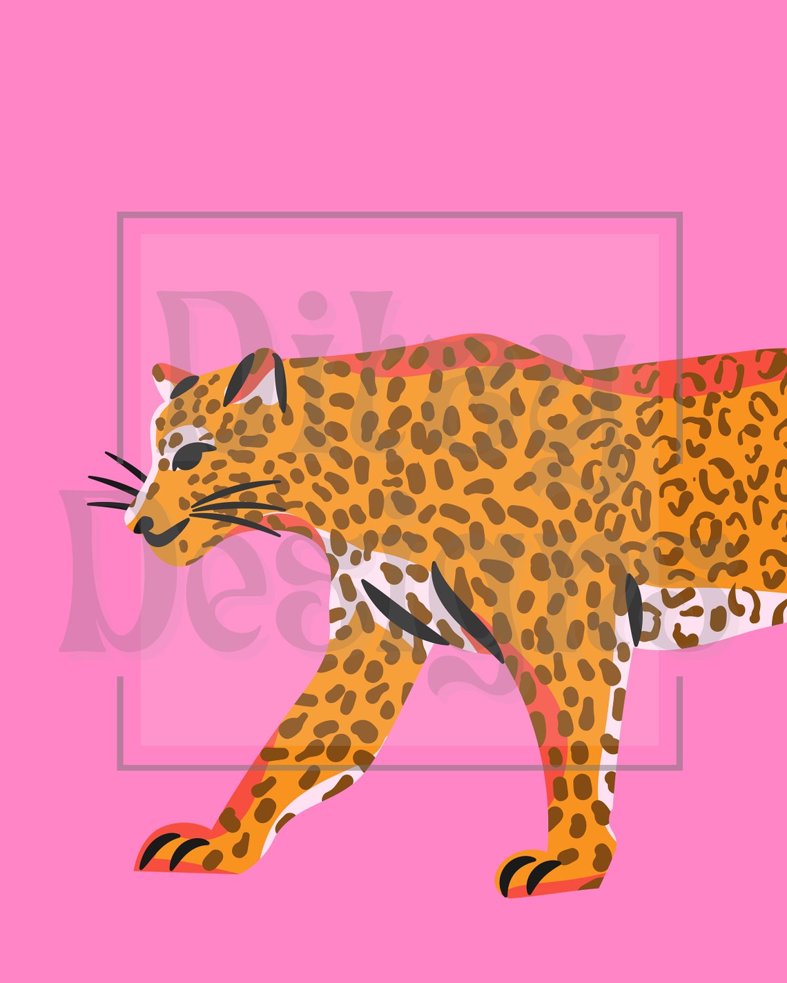 Set of 2 Retro Leopard Wall Prints, Preppy Room Decor, Aesthetic Room ...