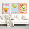 Set of 3 Retro Phi Mu Sorority Prints, Preppy Room Decor, Western ...