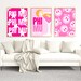 Set of 3 Retro Phi Mu Sorority Prints, Preppy Room Decor, Western ...