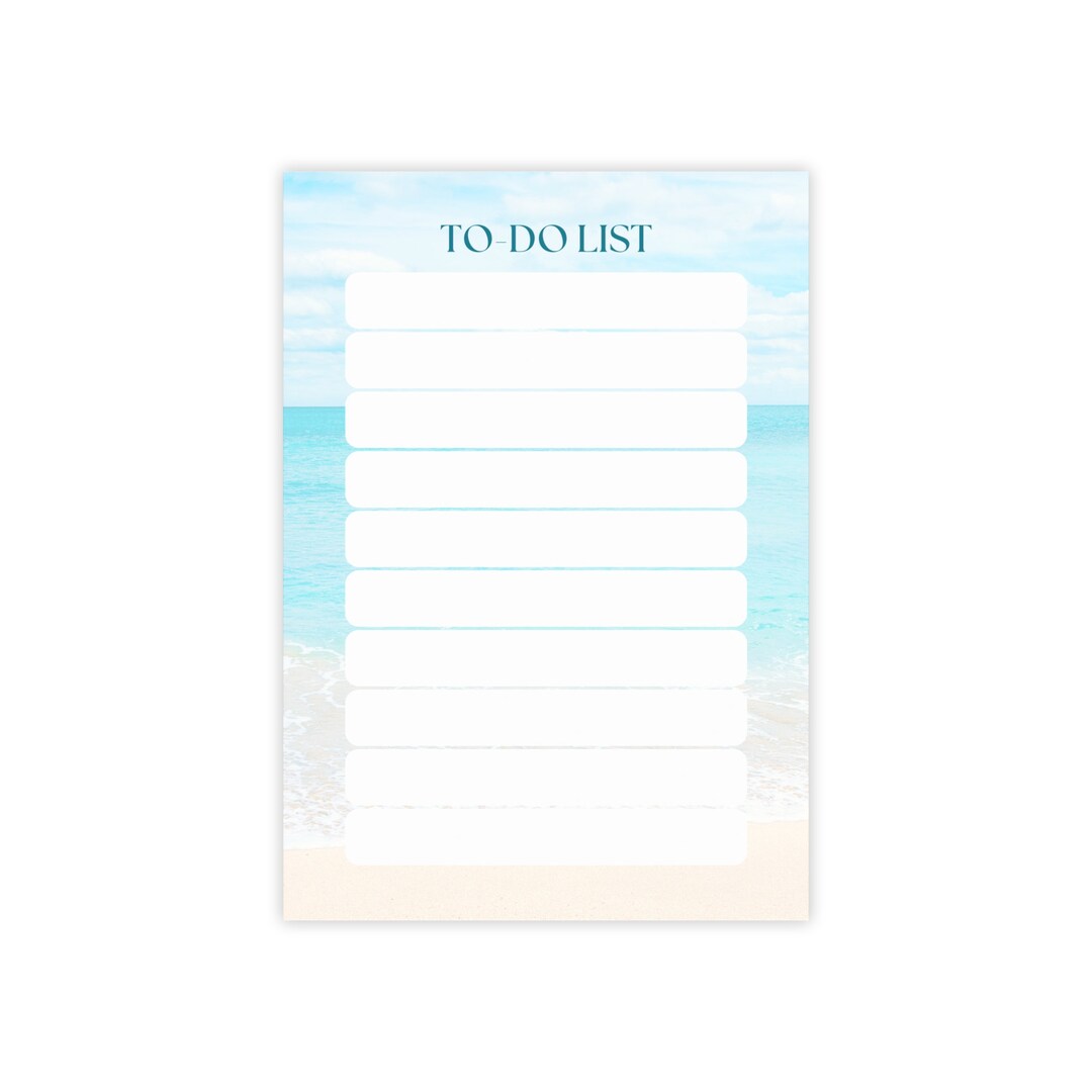 Beachy To-do List Post-it® Note Pads - Etsy