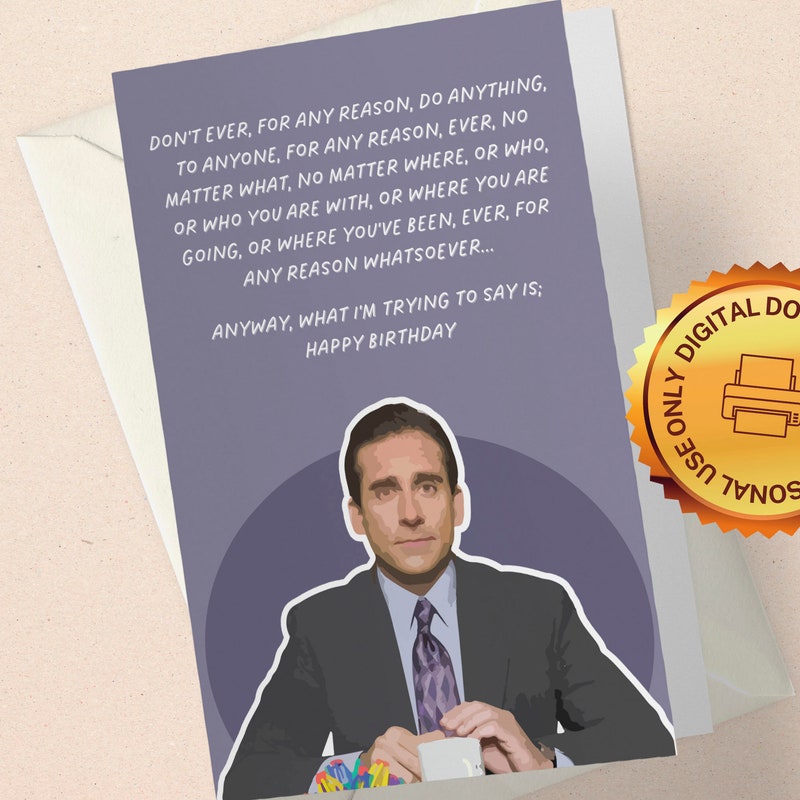 The Office Card - Etsy