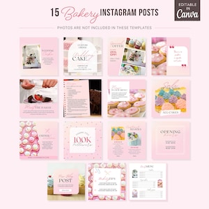 Bakery Instagram Post Templates | Bakery Instagram Template | Instagram ...