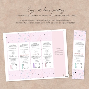 Editable Mini Cake Tin Label Template | Mini Loaf Baking Pan Label ...