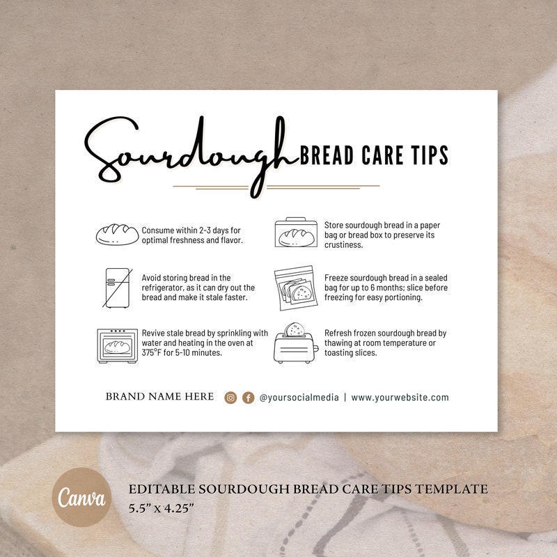 Sourdough Bread Label - Etsy