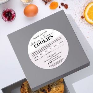 Cottage Food Label | Home Baked Goods Label | Printable Food Label ...