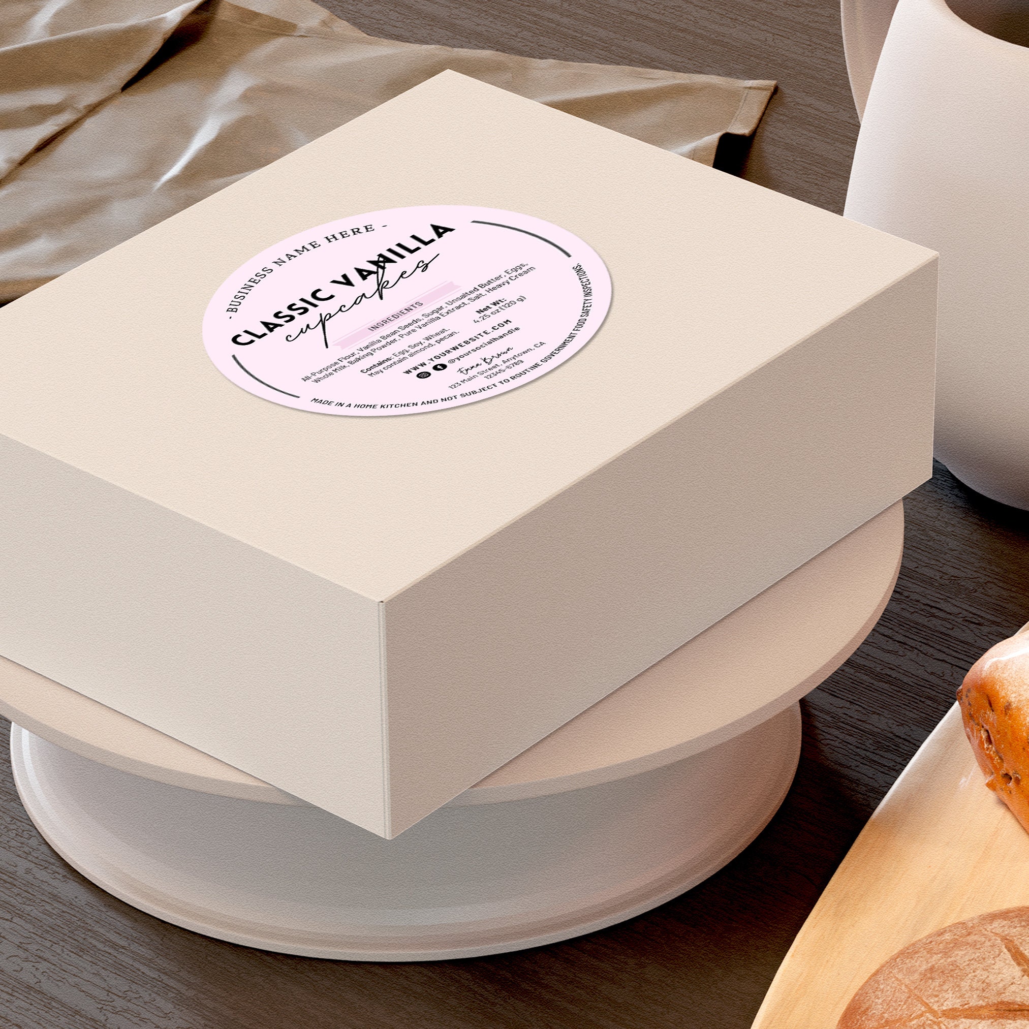Cottage Food Label | Home Baked Goods Label | Printable Food Label ...