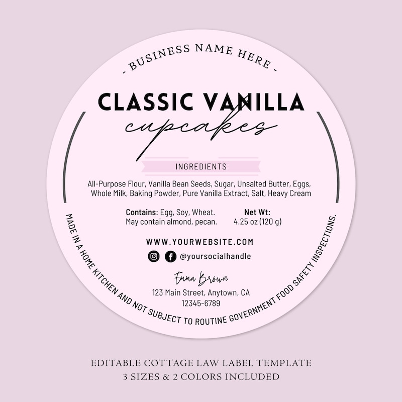 Food Labels - Etsy