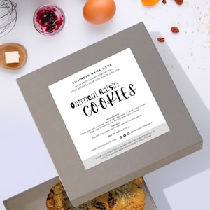 Cottage Food Label | Home Baked Goods Label | Printable Food Label ...