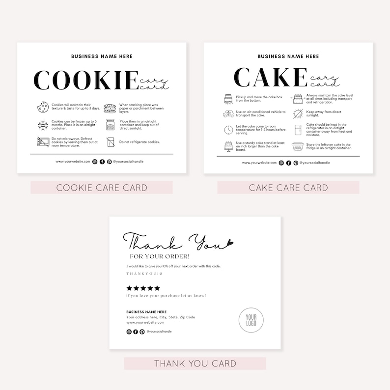 Minimalist Bakery Template | Canva Template | Bakery Business Bundle ...