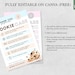 Cookie Care Card Template | Bakery Care Guide | Printable Care Cards ...