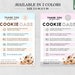 Cookie Care Card Template | Bakery Care Guide | Printable Care Cards ...